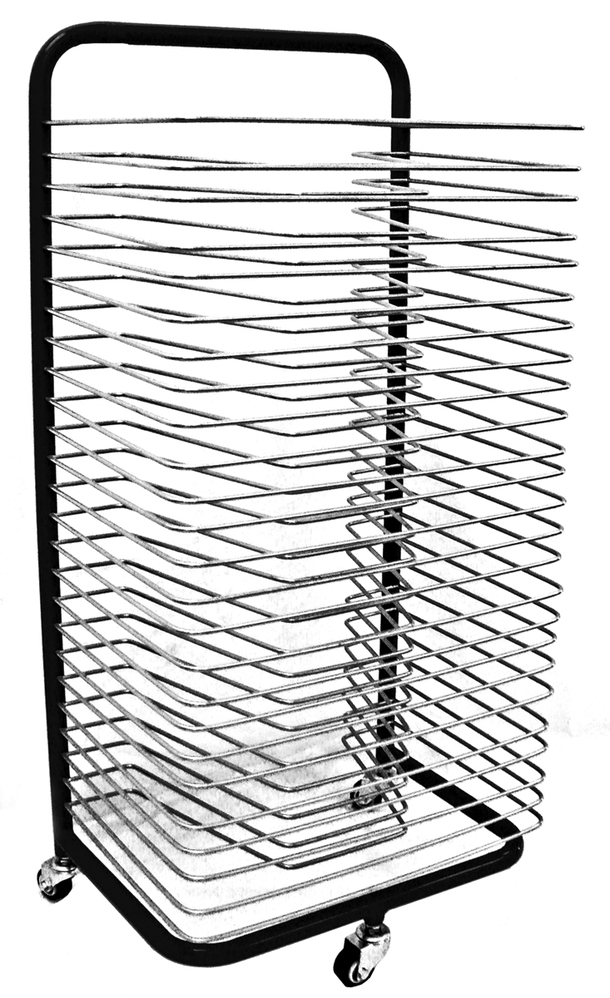 Inovart Mobile Floor Rack with Fixed Shelves